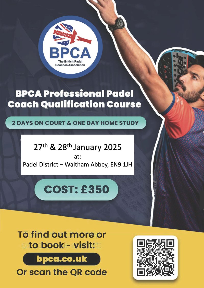 Coaching & Courses - British Padel Coaches Association